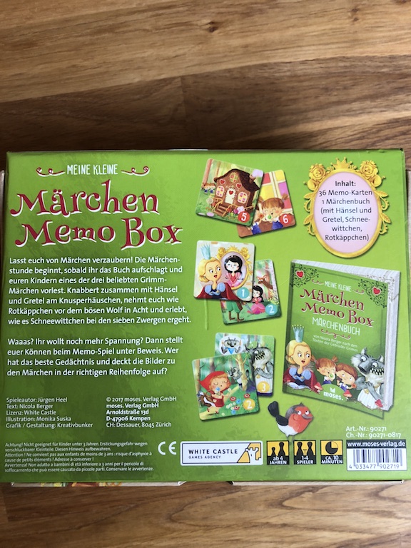 ᐅ Märchen Memo Box vom Moses Verlag - Spielregeln & Spielanleitungen